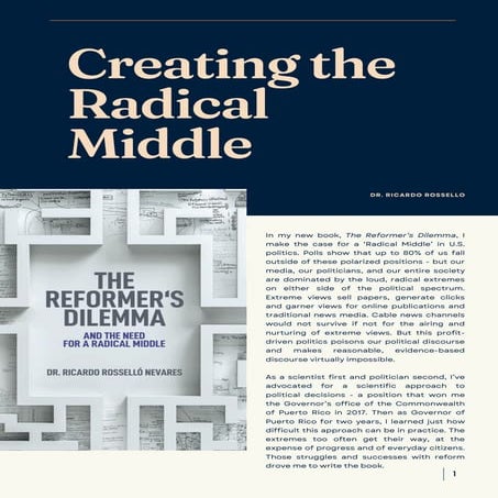 Ricardo Rossello: Creating the Radical Middle | PDF
