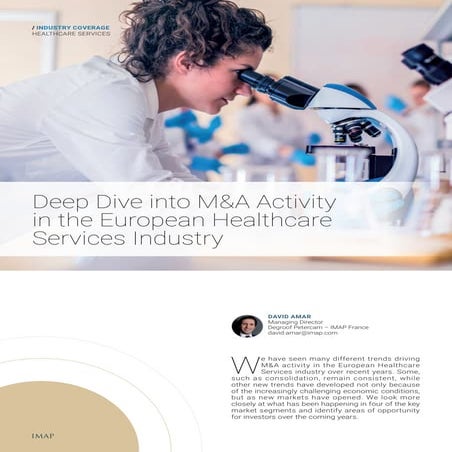 Deep Dive into M&A Activity in the European Healthcare Services ...