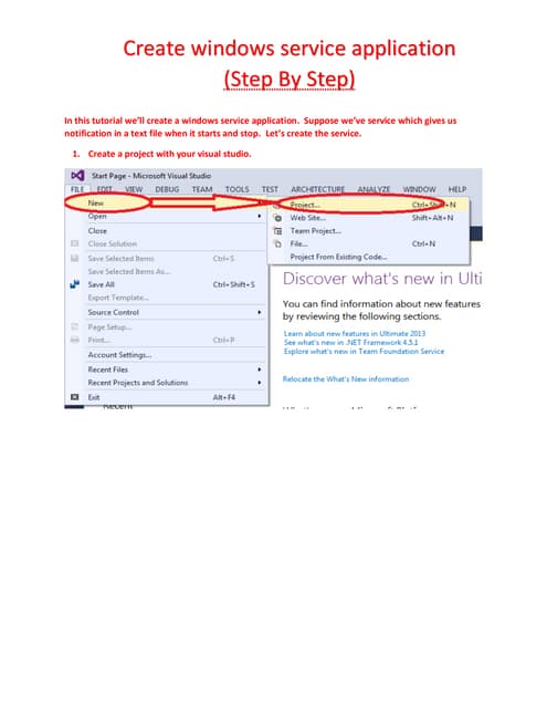 How To Create C Windows Service Application Pdf