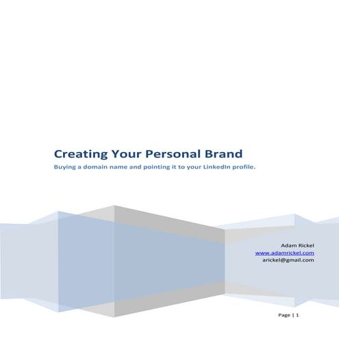Creating Your Personal Brand | PDF