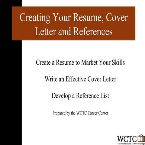 Creating Your Resume | PPT | Resume Writing and Advice | Job Search