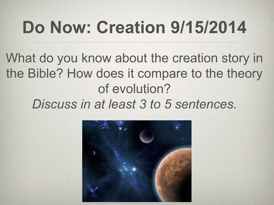 Creation story | PPT