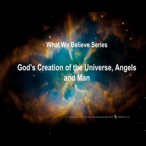 God's Creation of the Universe, Angels, and Man | PPTX