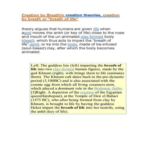 Creation by breath or “breath of life” | DOCX