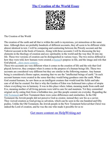 Creation | PPT | Christianity | Religion & Spirituality