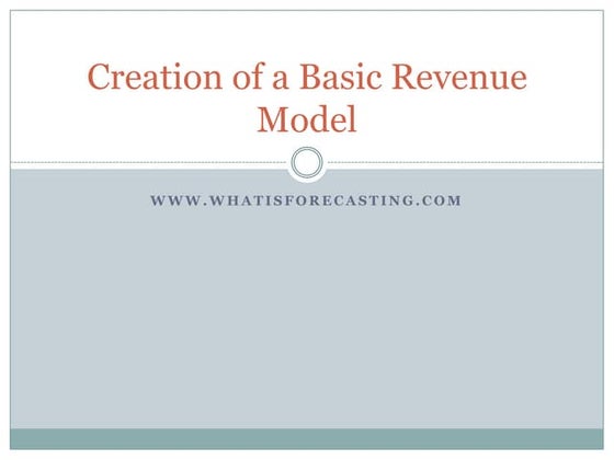 4 basic revenue models | PPT