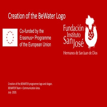 Creation of BEwater logo | PPTX