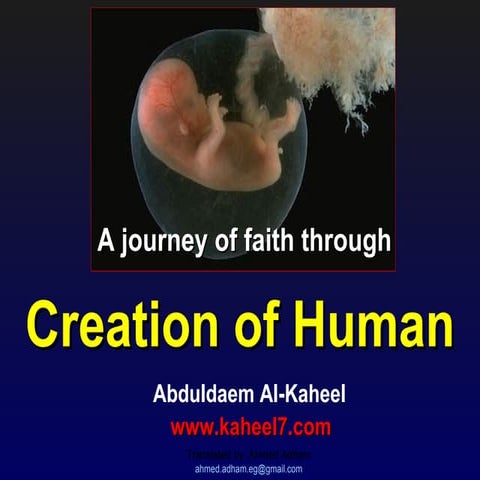 Creation of human ( an ebm of what written 1431 year ago in quran ) | PPS