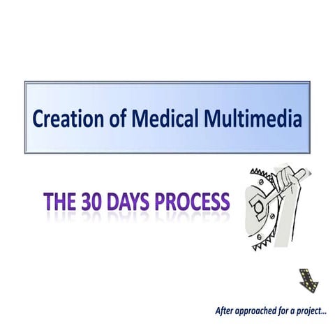 The process of creating Medical multimedia | PPTX