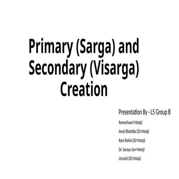 Creation of Universe ten types sarga visarga, uthiNew.pptx