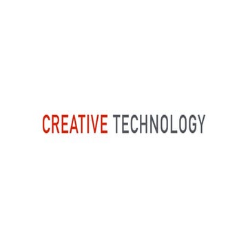 Creative Technology 2014 | PDF