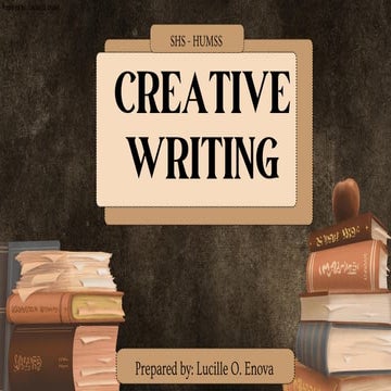 Creative writing | PPTX
