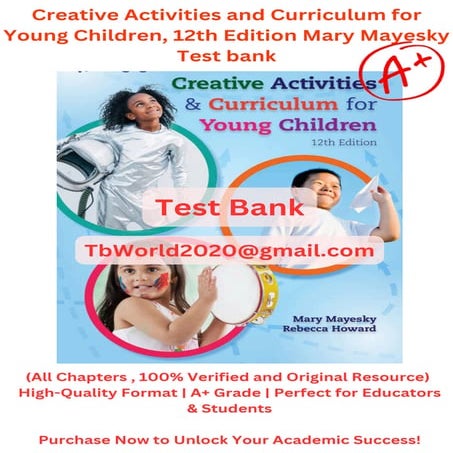 Creative Activities and Curriculum for Young Children, 12th Edition ...