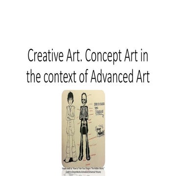 Creative art. concept art. advanced art12 | PPT