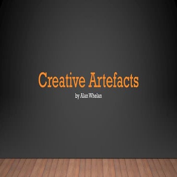 Arts in Early Childhood assignment 1 | PPTX