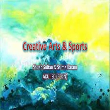 Teaching creative arts & craft | PPTX
