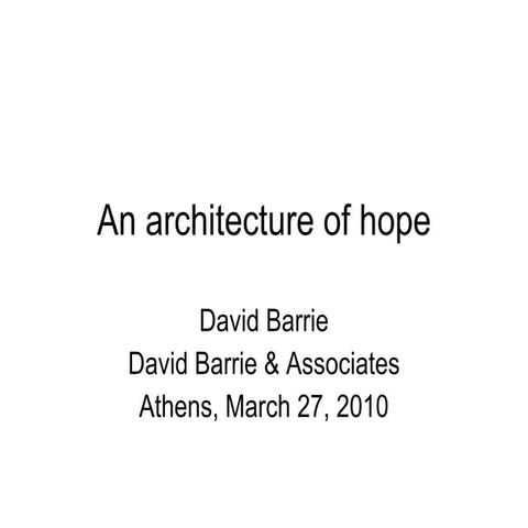 Creative Athens, David Barrie | PPT