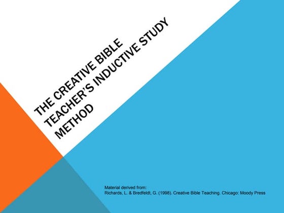 Wk 2 pp creative bible teaching model | PPT