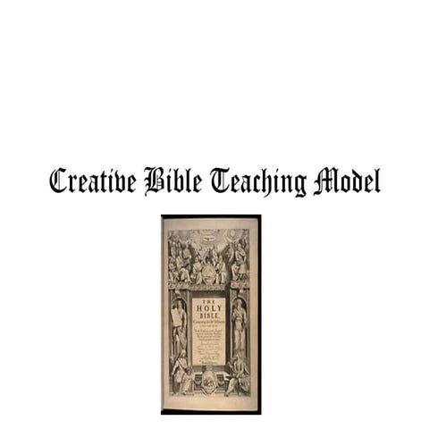 Creative Bible Teaching Model - Dena | PPTX