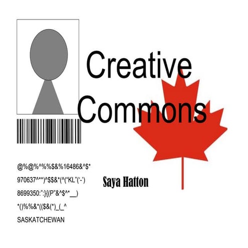 Presentation of Creative Commons License