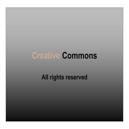 Creative commons | PDF | Computing | Technology & Computing