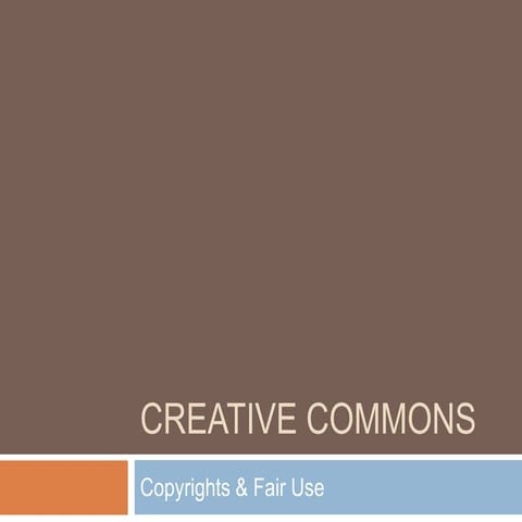 Creative Commons Explained | PPTX