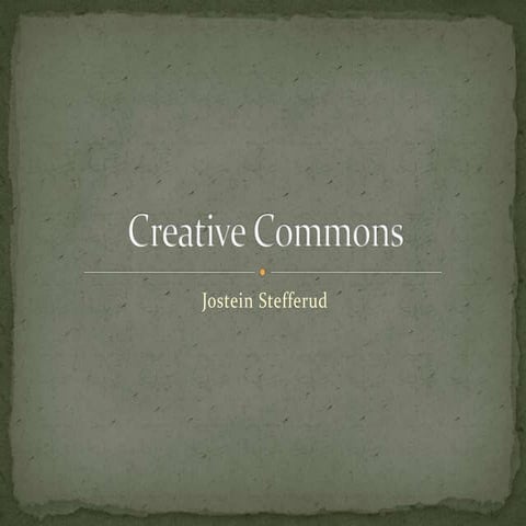 Creative commons | PPT