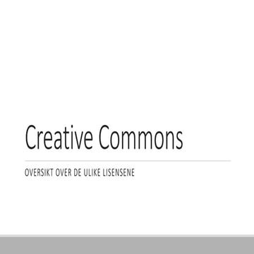 Creative commons | PPTX