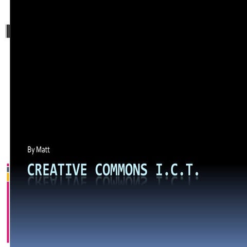 Creative commons i | PPT