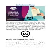 Creative commons licenses