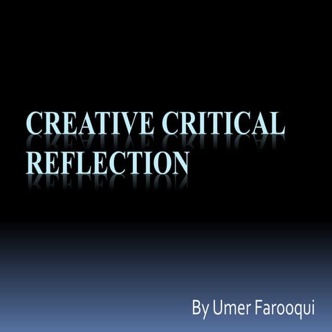Creative critical reflection of the movie | PPTX | Soundtracks, TV and Showtunes | Music