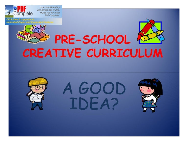 Creative curriculum project