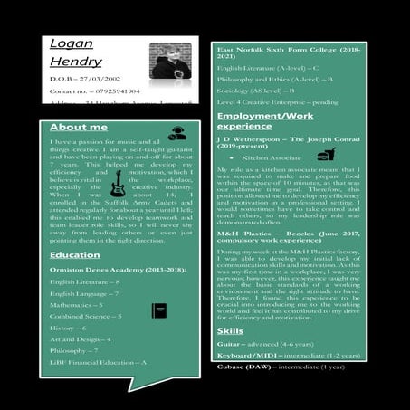 Creative cv | DOCX | Education