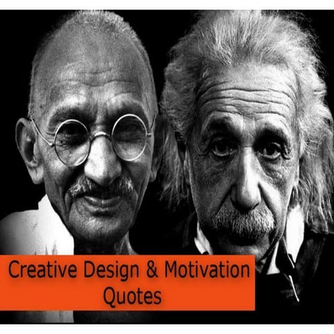 Creative design and motivation quotes | PPT