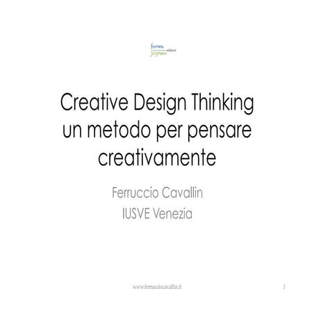 Creative Design Thinking | PDF