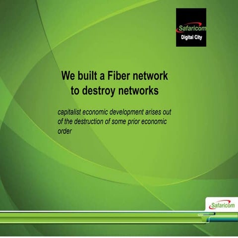 We build fiber to destroy Networks | PPT