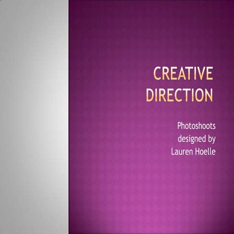 Creative direction | PPT