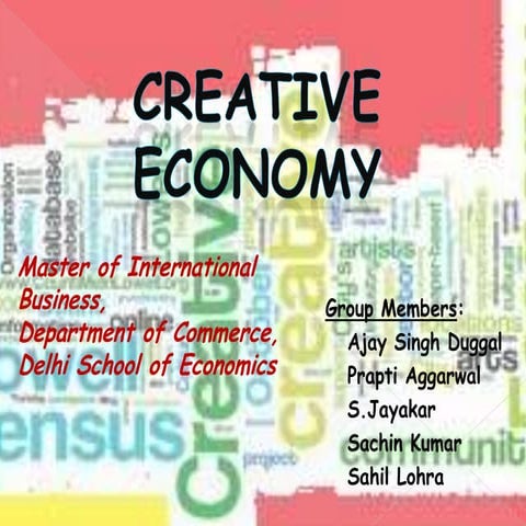 Creative Economy | PPTX