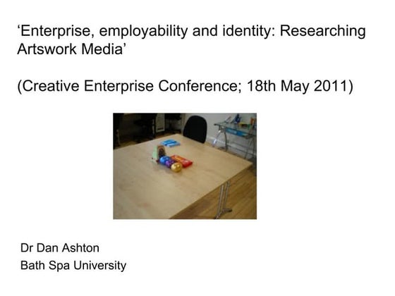 Creative enterprise presentation Andy Hartwell | PPT