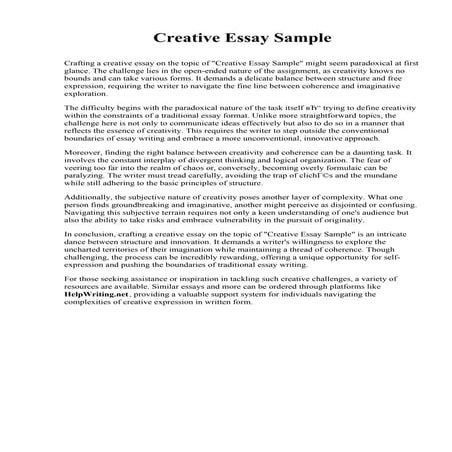 Creative Essay Sample.pdf