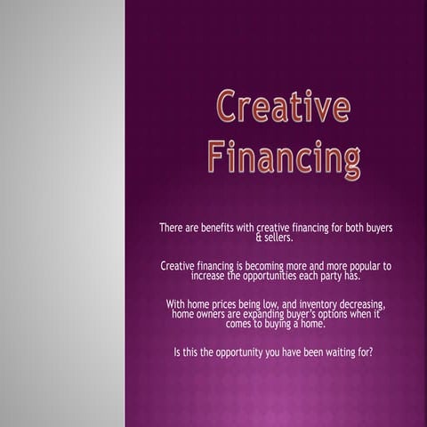 Creative financing | PPT