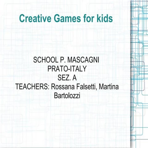 Creative games | PPT