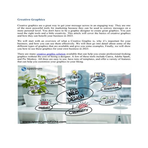 Creative Graphic Solution | PDF | Graphics Software | Computer Software and Applications