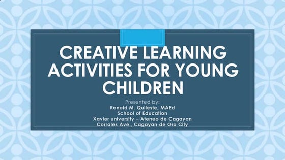 APPROPRIATE LEARNING ACTIVITIES "INTRODUCTORY AND DEVELOPMENTAL ...