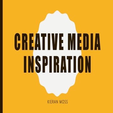 Creative media inspiration presentation | PPT