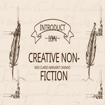 Understanding the Foundations of Creative Nonfiction Writing | PPTX