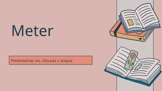 Meter in Poetry | PPT