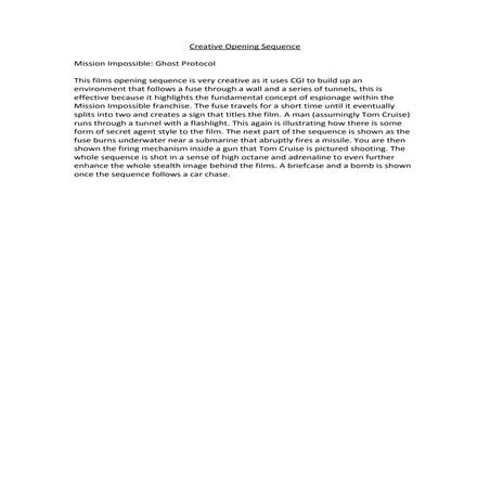 Creative opening sequence | PDF