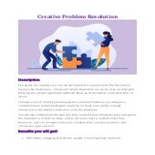 Creative problem resolution