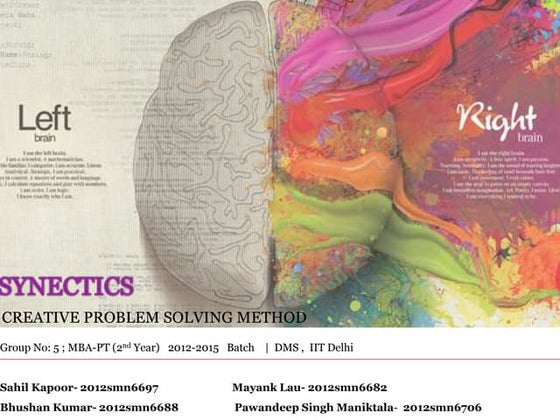 Synectics: Idea Generation Technique | DOC